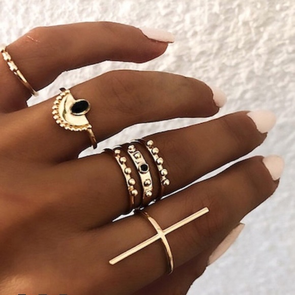 Jewelry | Boutique Clearance Saleboho Gold Ring Set | Poshmark